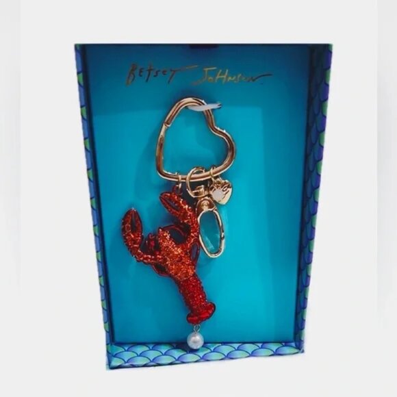 Betsey Johnson | Accessories | Betsey Johnson Lobster Key Chain Bag ...